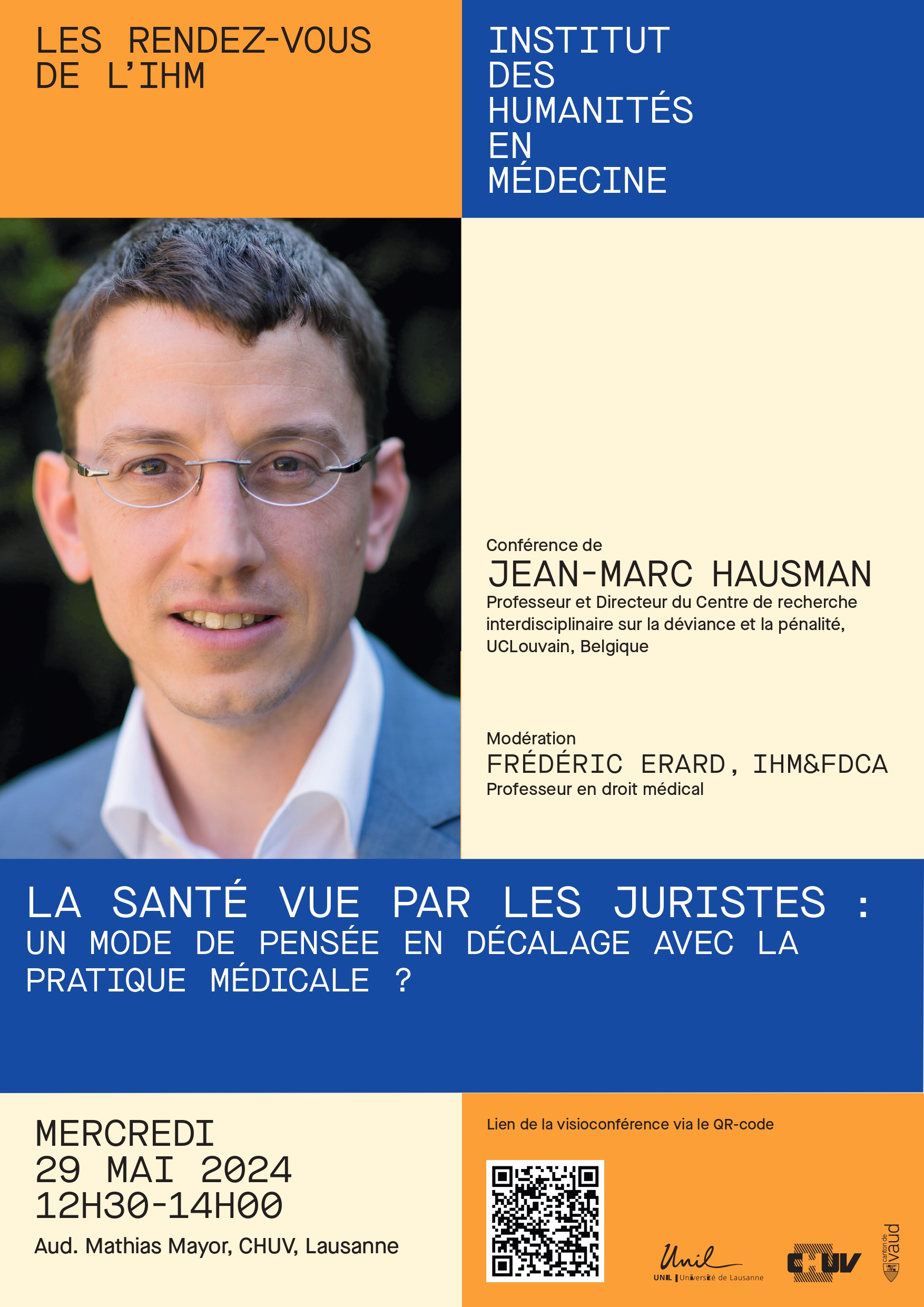 Les Rendez-vous de l'IHM - Institut des humanités en médecine - CHUV