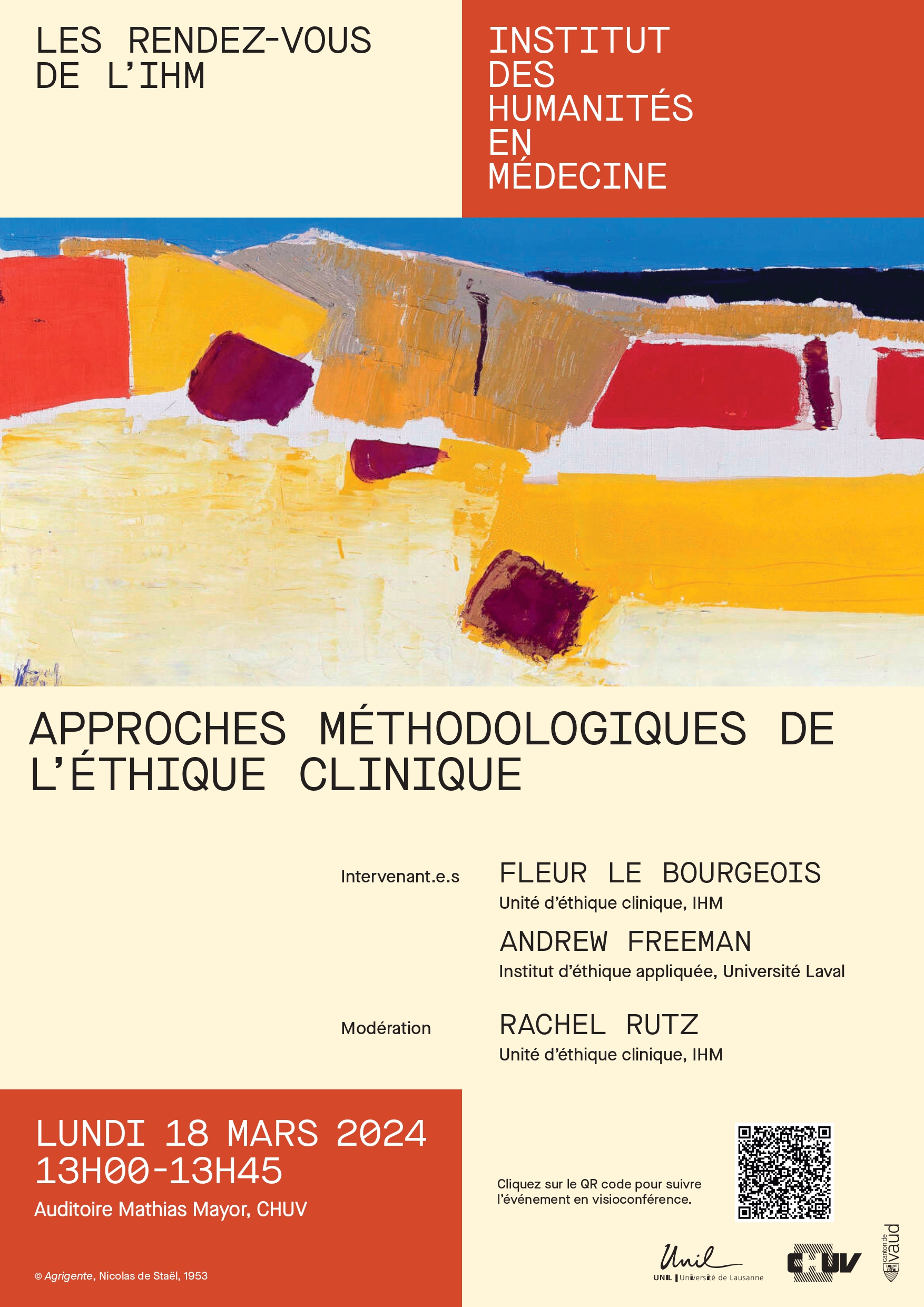 Les Rendez-vous de l'IHM - Institut des humanités en médecine - CHUV